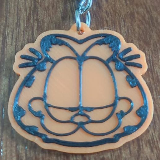 🗝️ keychain/keychain garfield・ STL File for 3D printing・Cults