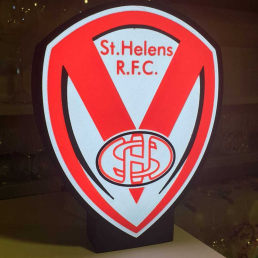 3MF file St.Helens RFC light box 📦 ・Model to download and 3D print・Cults
