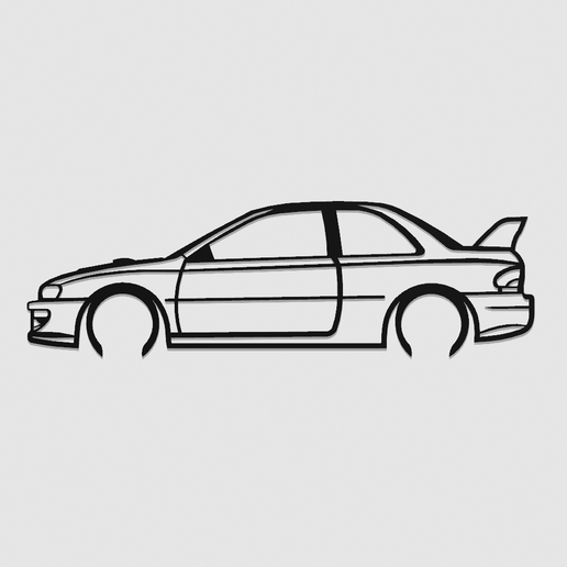 STL file Subaru Impreza GC8 22B 🎨 ・3D printable model to download・Cults