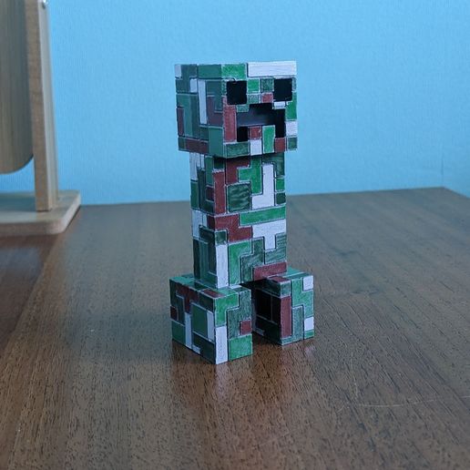 🤓 Creeper – Snap Fit Minecraft-Inspired Figure・Free STL File for 3D ...
