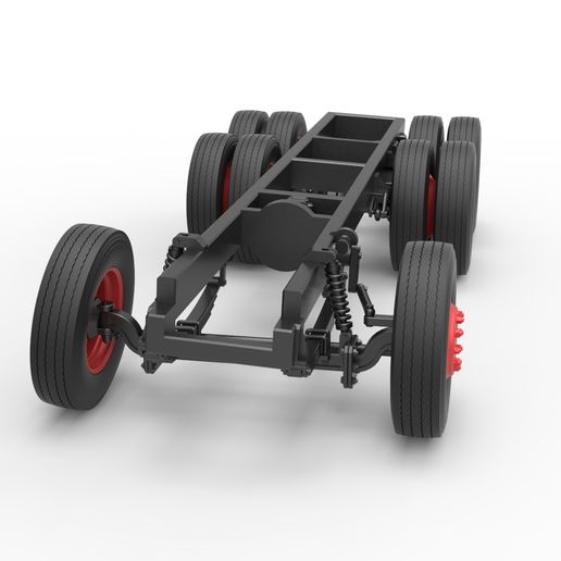 3D file Chassis of Vintage GATR Racing Semi truck Scale 1:25 🚚 ・Model ...
