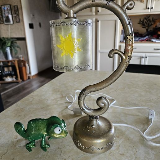 🔦 Light Rapunzel Tangled - Rapunzel lamp・3D Print with the Bambu p1p 3D ...