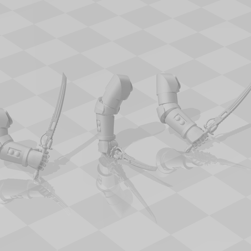 🎲 Power Blade + Arms・ 3D File for 3D printing・Cults