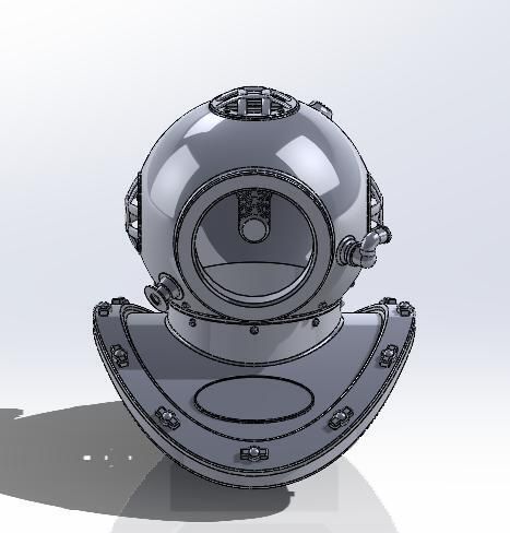 🪖 SBS Desk Diver Divers Helmet for CWC SBS Watch・ STL File for 3D ...