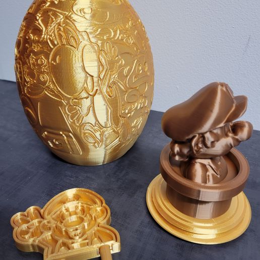 🥚 Mario surprise egg・ STL File for 3D printing・Cults