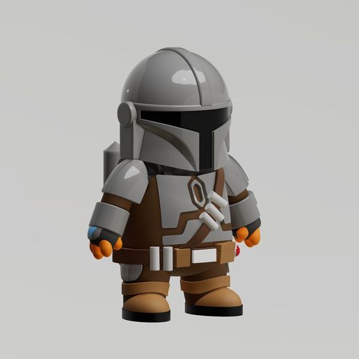STL file Mandalorian Art Toy 🎨 ・Design to download and 3D print・Cults
