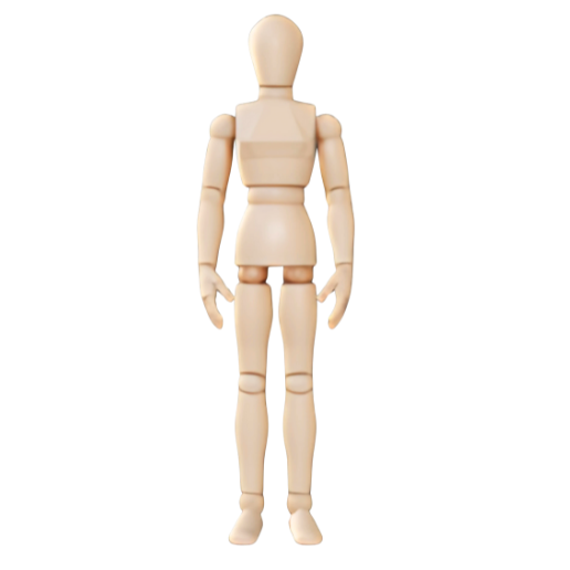 🪵 Articulated Wood Mannequin・ STL File for 3D printing・Cults