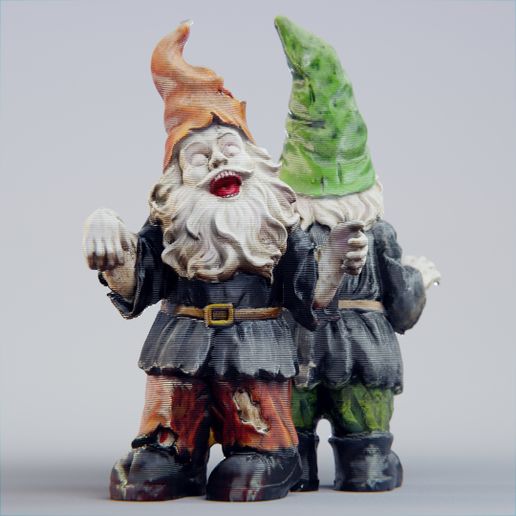 🎃 Halloween Decoration | Zombie Gnomes・Free STL File for ・Cults