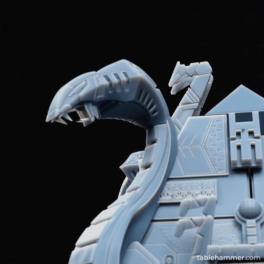 3D file Uraeus Temple (scifi undead tomb obelisk vehicle) 🕍 ・3D printer ...
