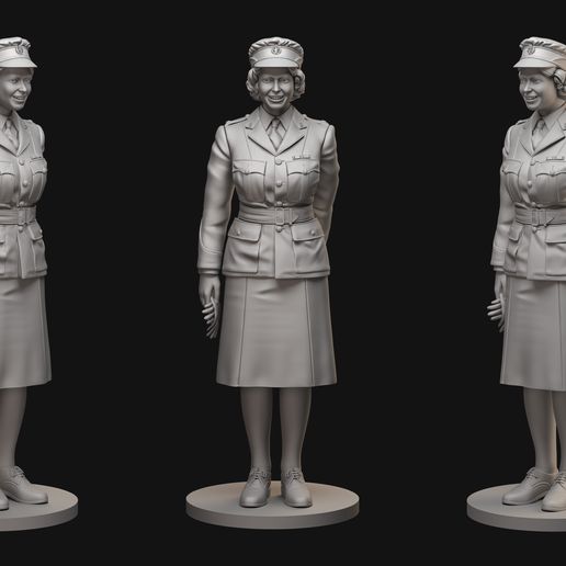 👫 Elizabeth II・ STL File for 3D printing・Cults