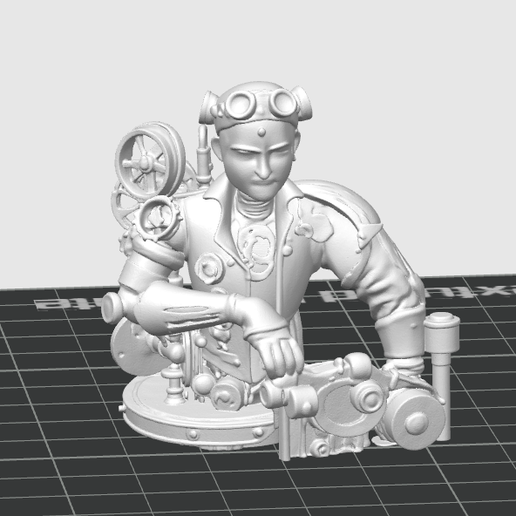 STL file Steampunk Engineer 🗿 ・3D printer design to download・Cults