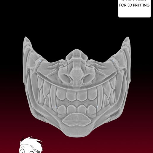 STL file Higan Oni - Mask Shinobi 🥷 ・Template to download and 3D print ...