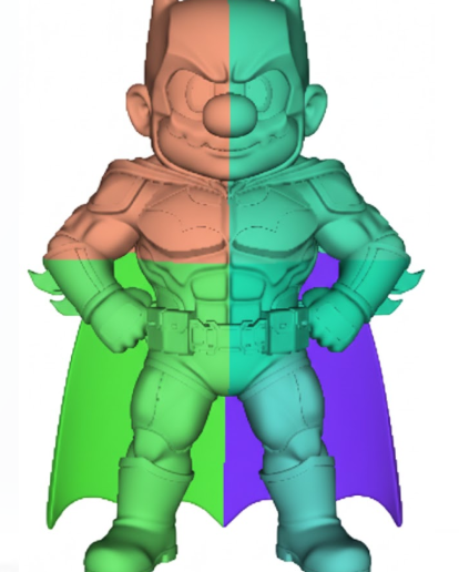 👾 Super Bat-Mario Mario x Batman Mashup Assembly・ STL File for 3D ...