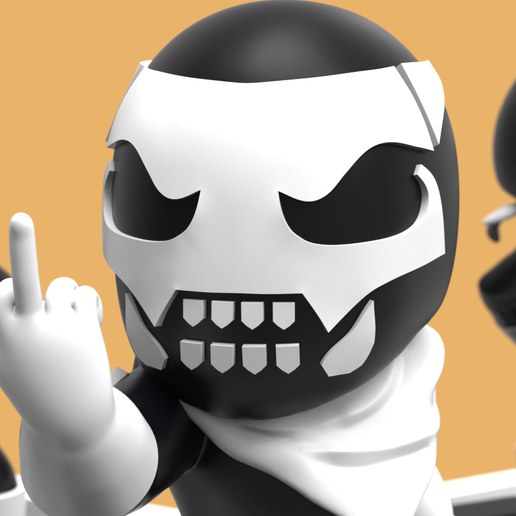 🎨 Fighter D –Go Go Loser Ranger Fan Art STL・ 3D File for 3D printing・Cults