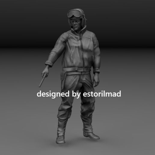 🪖 WW2 AMERICAN TANK DRIVER SHERMAN・ STL File for 3D printing・Cults