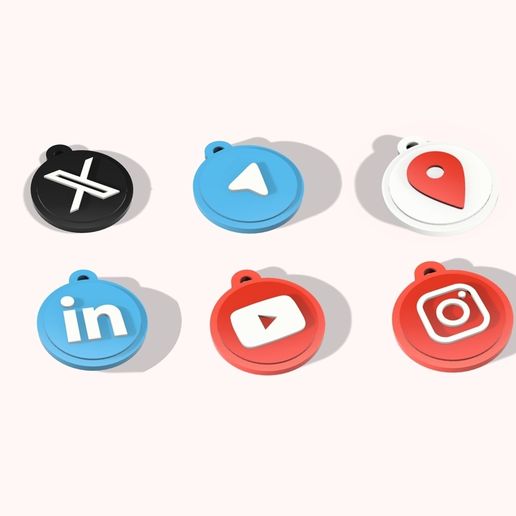 🗝️ NFC Keychain Set・ STL File for 3D printing・Cults