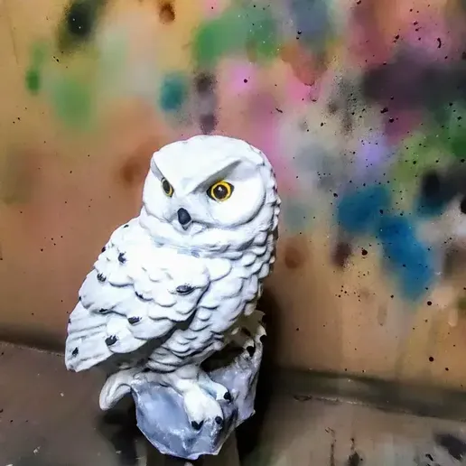 🦉 Elegant Owl Figurine – Detailed 3D Printable Sculpture・ STL File for ...