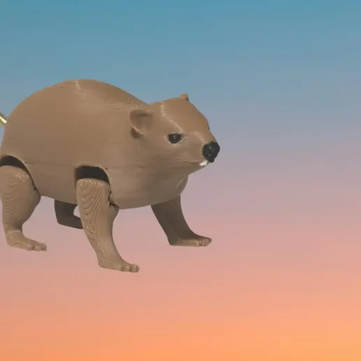 STL file Rock Hyrax Articulated Keychain and Toy! 🪨 (3MF)・3D printing ...