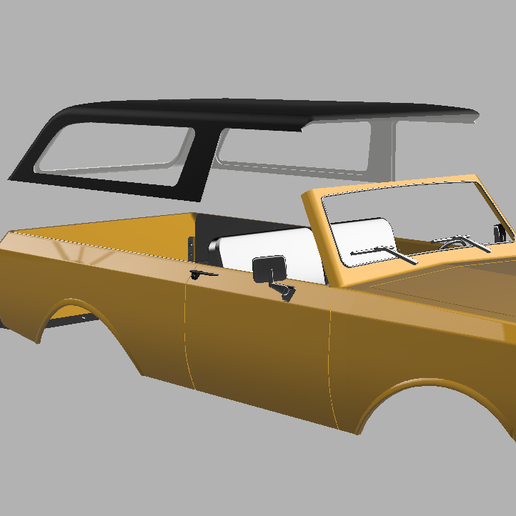 👽 International Harvester Scout Traveler RC Body・ STL File for 3D ...