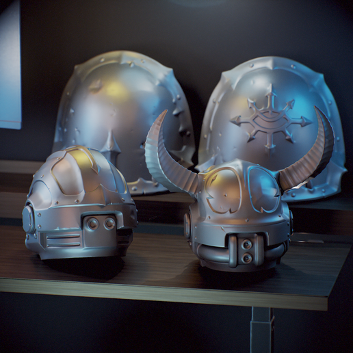 🛰 Space marine - Space marine - Mask & Head Pack x 2 - Space marine ...