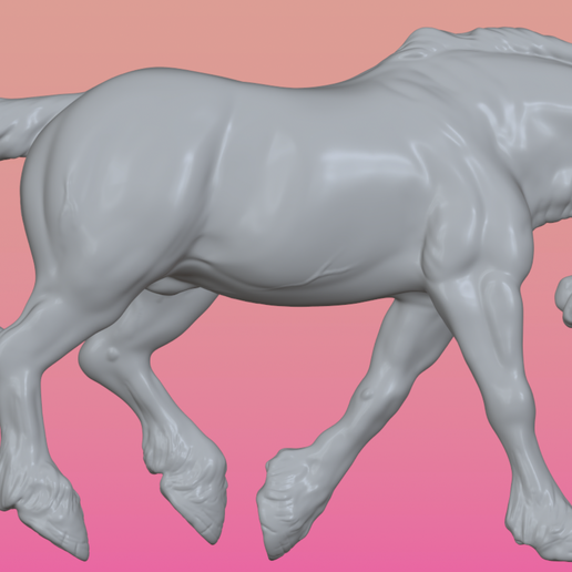 🐎 Mustang stallion horse・ STL File for 3D printing・Cults