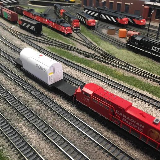 🚗 N-scale car - Sony HDR-AZ1 action cam・Free STL File for ・Cults