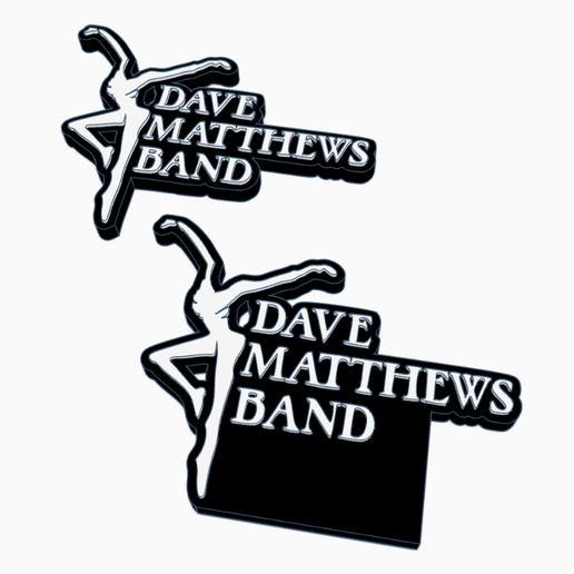 STL file 3x DAVE MATTHEWS BAND Logo Display by MANIACMANCAVE3D 🪨 ・3D ...
