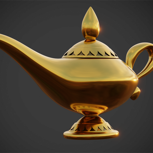 🧞 Aladdin Genie Lamp for Cosplay・ STL File for 3D printing・Cults