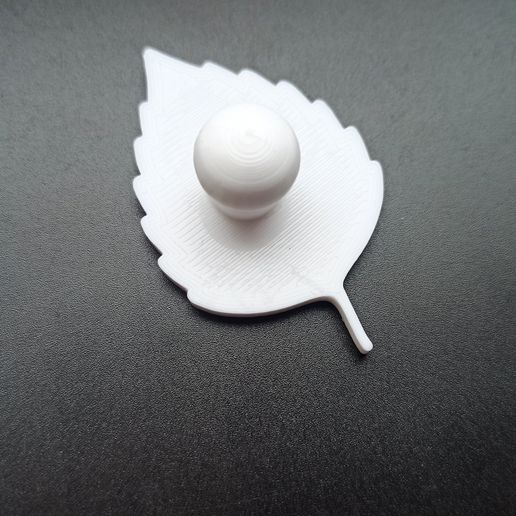 🚩 Fabric Stamp "Decorated Leaf"・ STL File for 3D printing・Cults