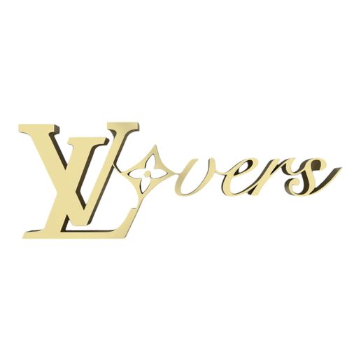 👾 LV (Louis Vuitton) Lovers 3D Print Model・Free OBJ File for 3D ...