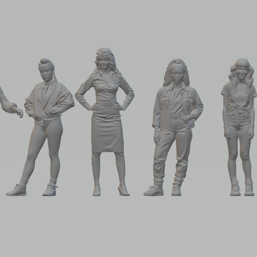 👨 Women of the 1980s・ STL File for 3D printing・Cults