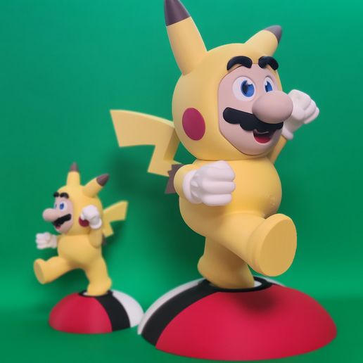 🐉 It’s a ME!! Pikachu!! Multi Part・ STL File for ・Cults