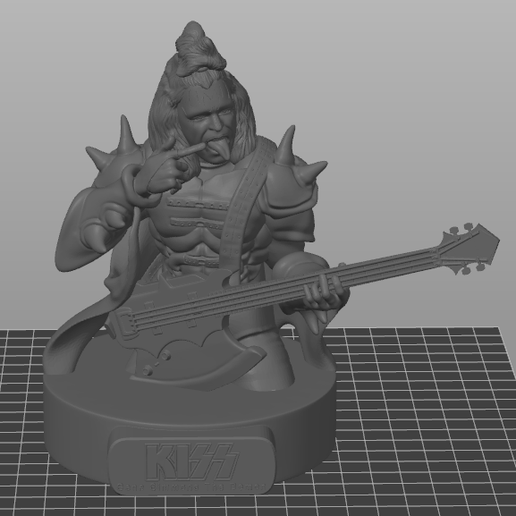 💋 KISS Gene Simmons Bust Bust・ STL File for ・Cults