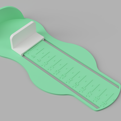 👶 Baby Foot Measuring Tool - 3D Printable Shoe Sizer・ STL File for 3D ...