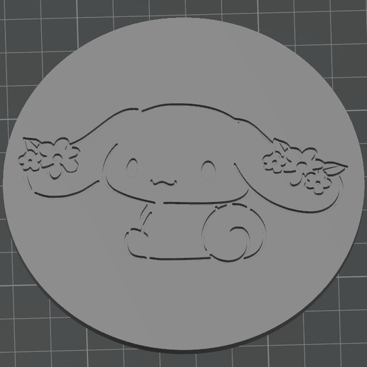 💐 Cinnamoroll Coaster - Flowers・ STL File for 3D printing・Cults