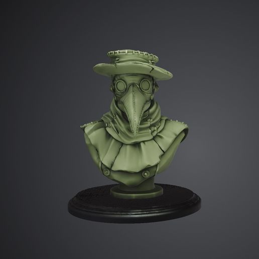 🩺 Plague Doctor Bust – Dark Fantasy Gothic Resin 3D Print・ STL File for ...