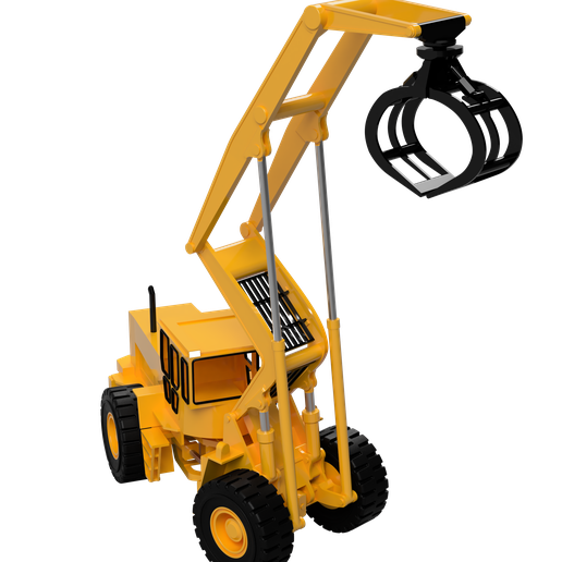 🌆 1641H high rise grapple loader HO scale 1:87・ STL File for 3D ...