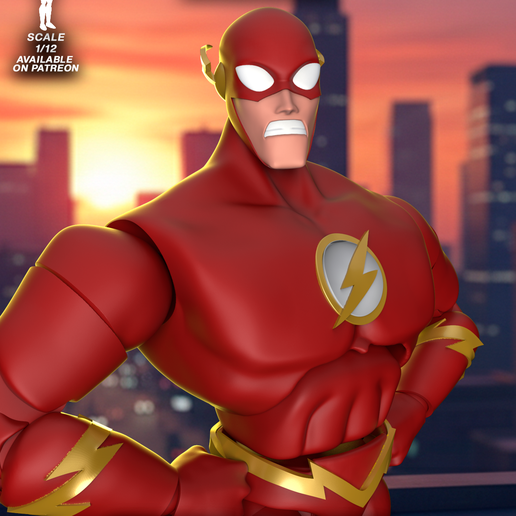 🦸‍♂️ Action Figure - Flash (JL Unlimited)・ STL File for 3D printing・Cults