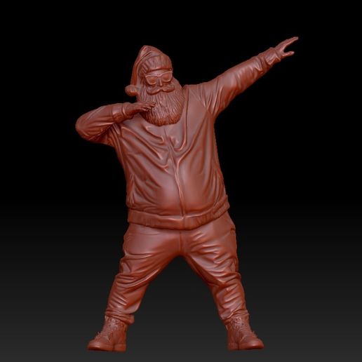 🎅 santa dab・ STL File for 3D printing・Cults