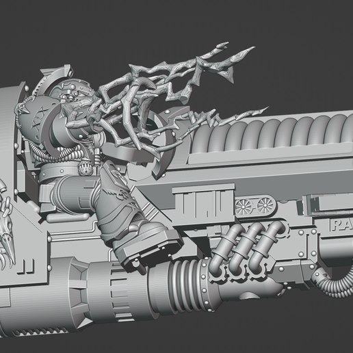 🐦 Balsar Kurthuri, the Grey Raven on Jetbike・Free 3D File for ・Cults