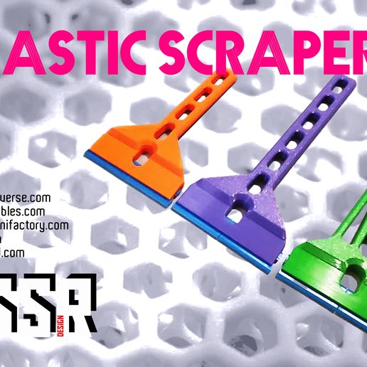 🔧 Plastic Scraper 2・Free STL File for 3D printing・Cults