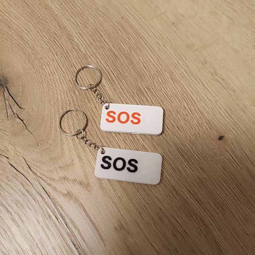 🆘 SOS whistle keyring・Free STL File for 3D printing・Cults