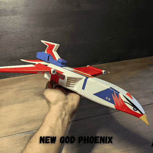 🆕 Gatchaman NEW GOD PHOENIX starship・ STL File for 3D printing・Cults
