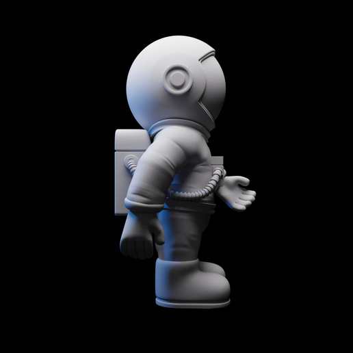 STL file Art Greeting Astronaut STL 🎨 ・3D print design to download・Cults