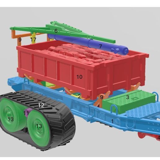 🚐 m58 mine cleaning line charge MCLIC on on tracked trailer 35 th scale ...