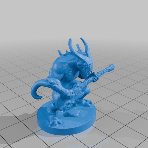 🎲 Heavy Metal Demon Guitarists (DND / TTRPG)・Free STL File for 3D ...