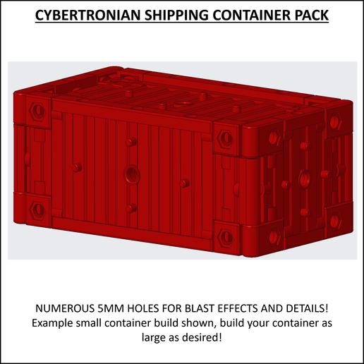 🤖 Transformers Display System Cybertronian Shipping Container Pack・ 3MF ...