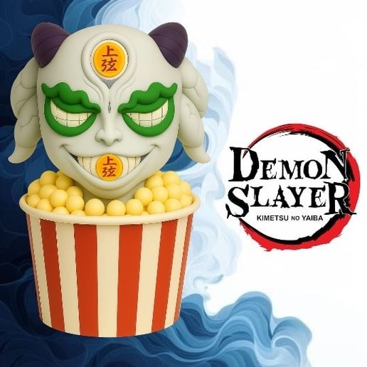 🍿 demon slayer kimetsu no yaiba easy print gyokko popcorn・ STL File for ...