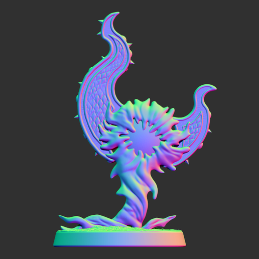 🔨 Burning Sigil・ STL File for 3D printing・Cults