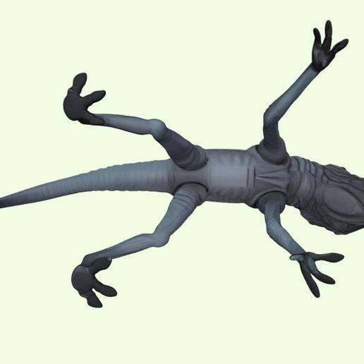 👹 Xenoraptor Creature – Alien Wildlife Model・Free STL File for 3D ...
